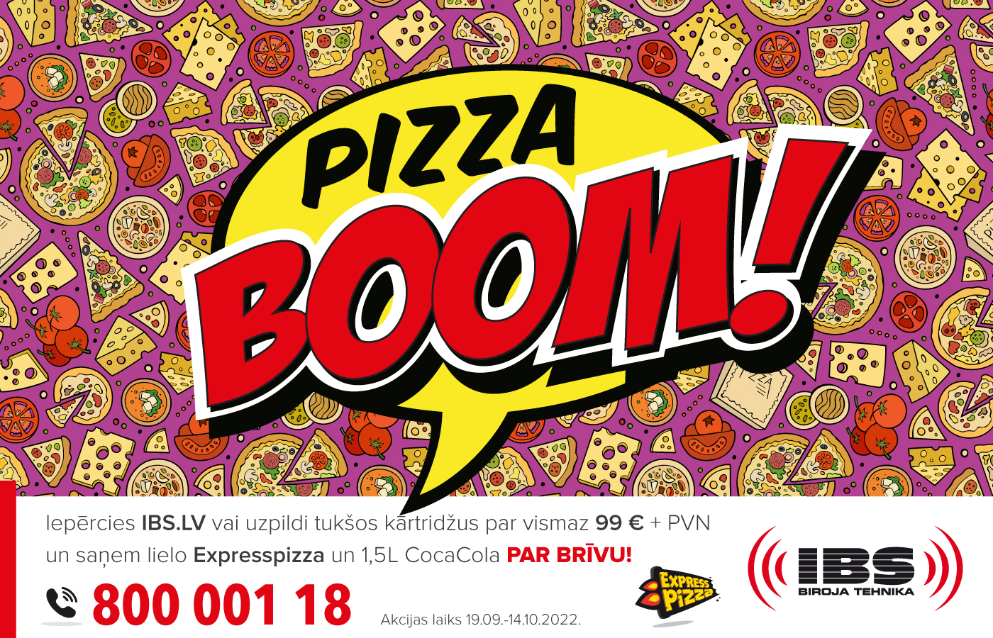 Pizza Boom - IBS.LV - Biroja tehnika